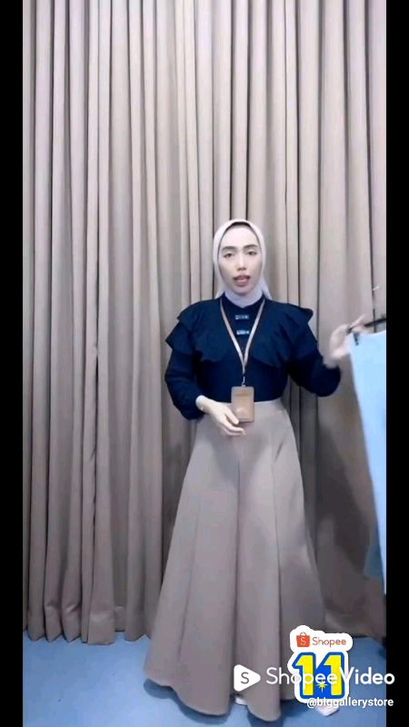 Faeyza - Audy Skirt Rok Payung Korean Loose Maxi Skirt Rok Wanita Anti Kusut Rok Span.# ...